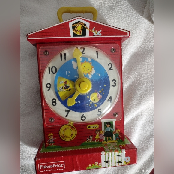 Fisher-Price | Toys | Fisher Price Music Box Teaching Clock | Poshmark